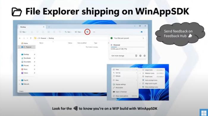 微软确认 Windows 11文件资源管理器将有重大更新,新设计泄露 天津睿斯福得it外包服务公司