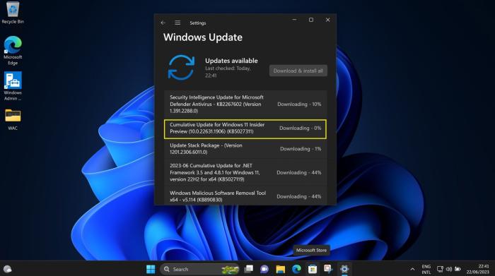 微软发布 Windows 11 Build 226x1.1906 更新：系统托盘可隐藏时间和日期 - 天津睿斯福得IT外包服务公司