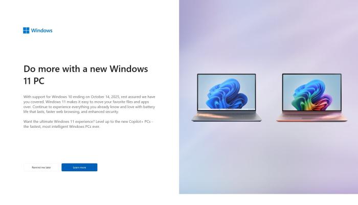 Microsoft confirms full-screen Windows 11 Copilot+ PCs ads on Windows ...